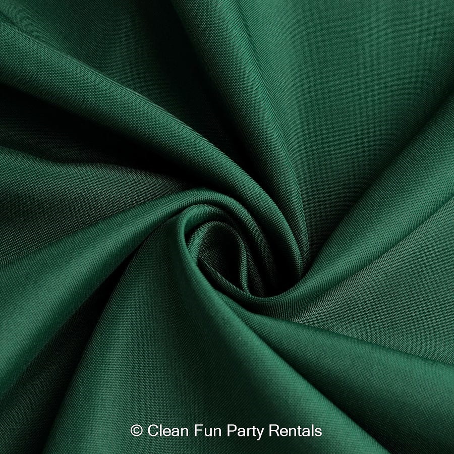 6' HUNTER EMERALD GREEN Rectangular Linen - Party Rentals Katy TX ...