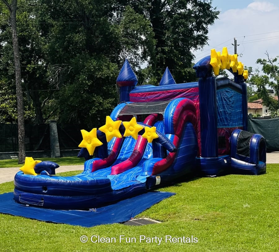 XL Galaxy Double Lane Slide & Bounce Combo Rental in Katy, TX