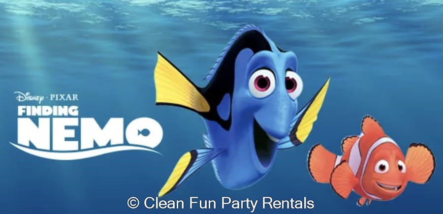 Finding Nemo Theme AddOn For Bounce House Party Rental In Katy,Tx