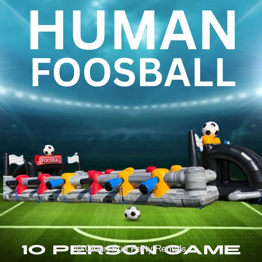 Human Foosball 10 Person Interactive Game — Life-Sized Foosball Fun in