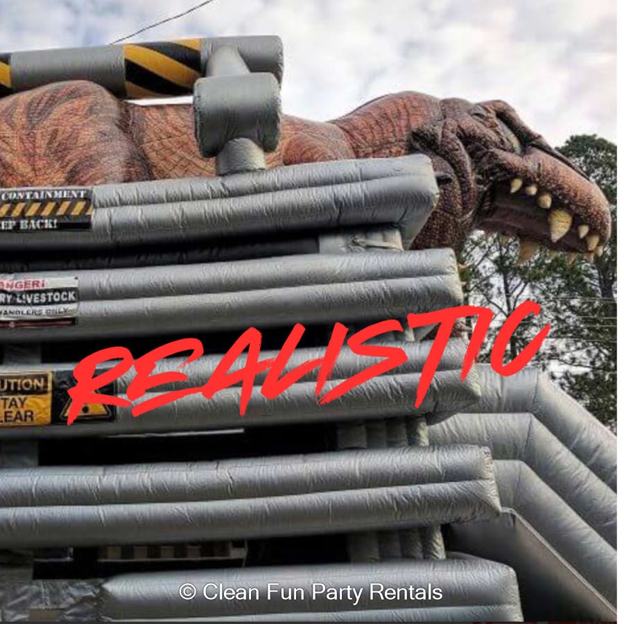 T-Rex Bounce House & Slide Rental | Katy TX | Dino Fun